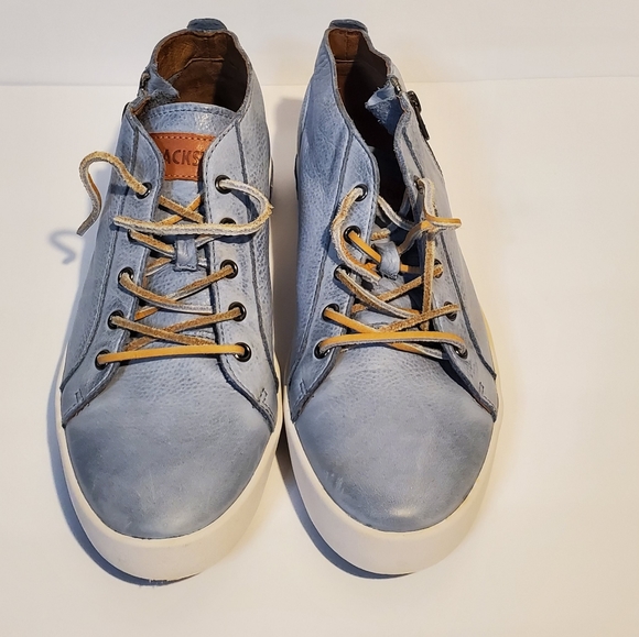 Blackstone | Shoes | Blackstone Leather Sneakers Sky Blue Size 4 | Poshmark